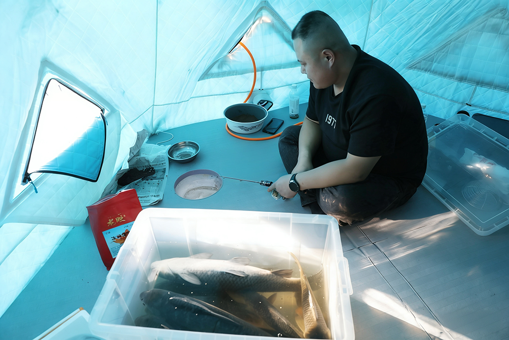 冬钓盛会燃爆鹤岗 冰天雪地乐享渔趣_央广网