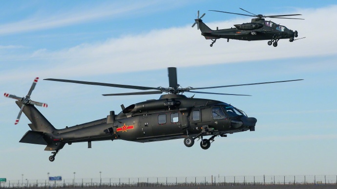 陆军第76集团军某旅开展多型直升机全要素飞行训练_央广网