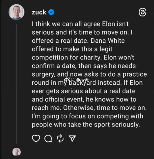 马斯克称想先在扎克伯克后院打一架：明天就到你家门口，要求决斗_央广网